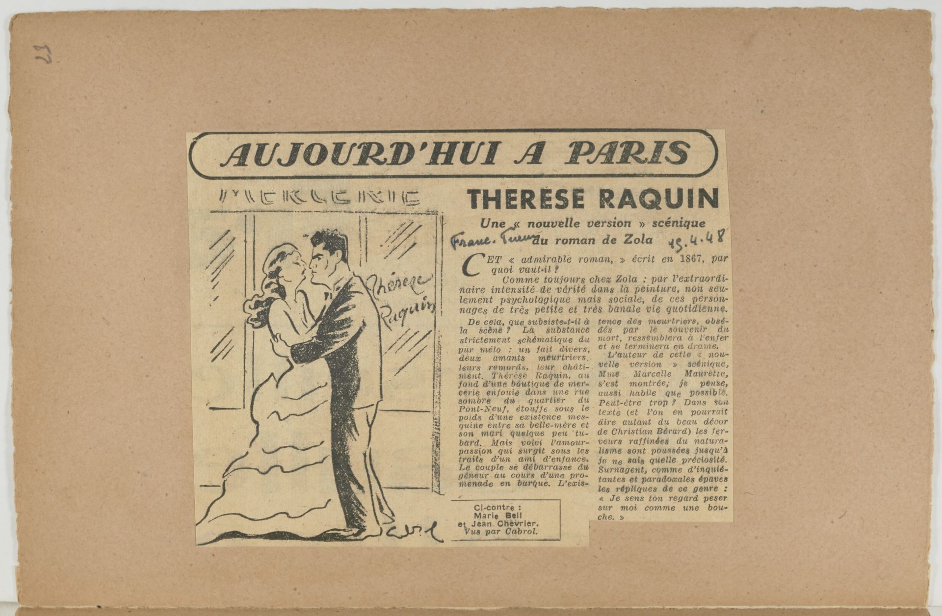 Thérèse Raquin : fiche de lecture 📝 - Sherpas